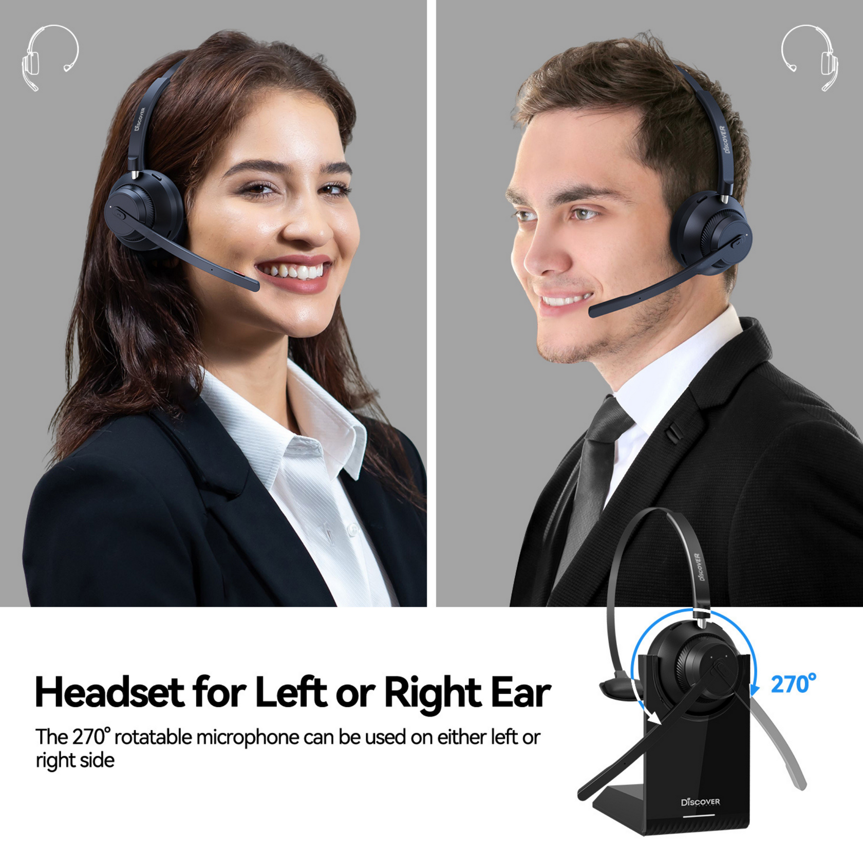 Discover Boomstick Mono Wireless Headset – Discover Headsets