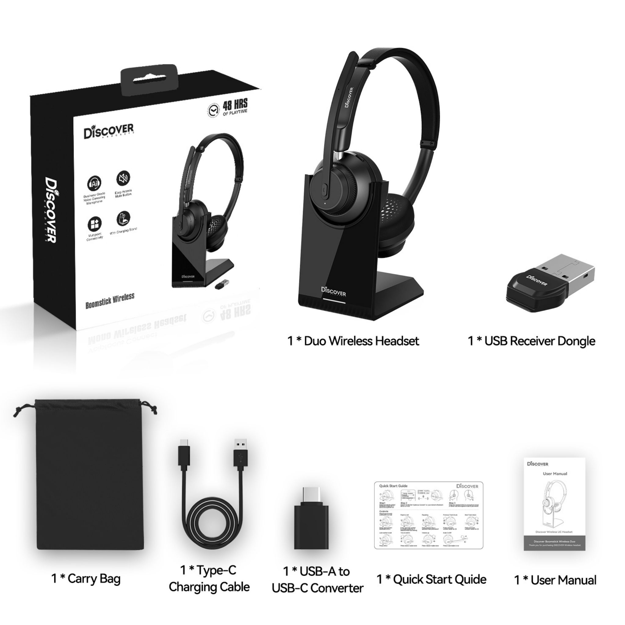 Discover Boomstick Duo Wireless Headset – Discover Headsets